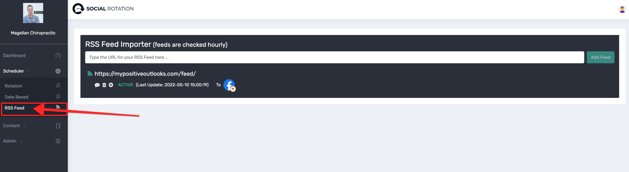 [New Feature] Add RSS Feeds to Your Schedule - Social Rotation